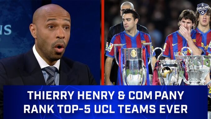 Thierry Henry, Jamie Carragher & Micah Richards Rank the Top-5 UCL Teams Ever | CBS Sports ...